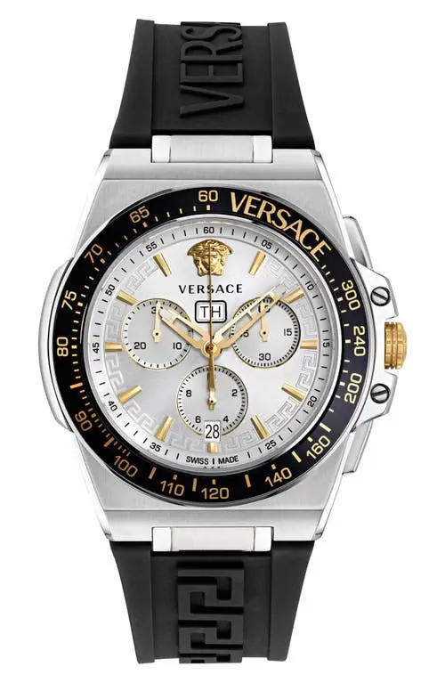 Versace Greca Extreme Chronograph Strap Watch
