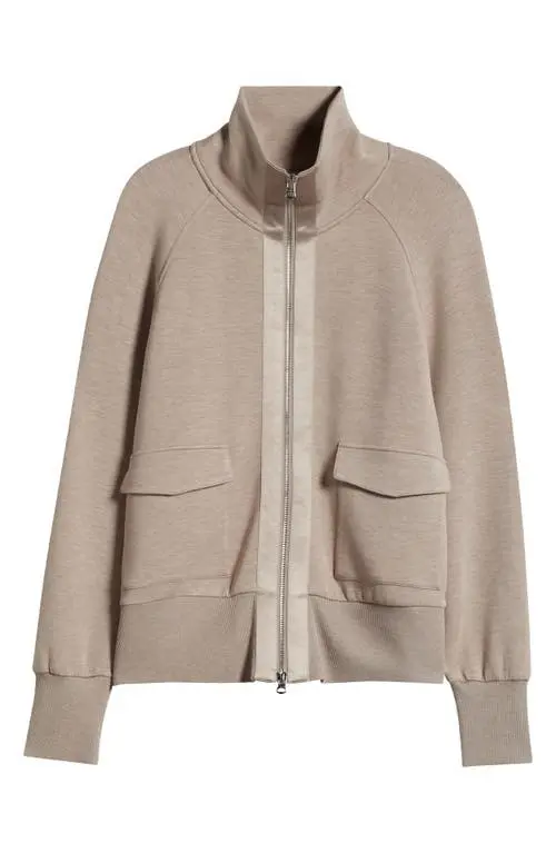 Varley Roxbury Zip-up Sweatshirt - Taupe Marl