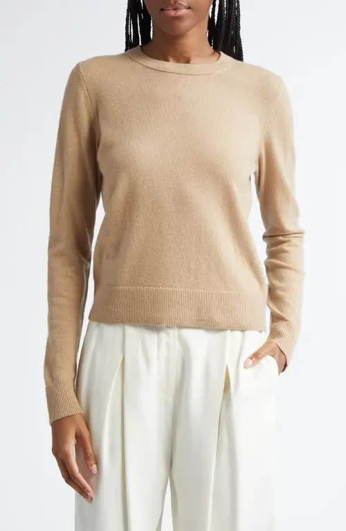 Vince Classic Crewneck Cashmere Sweater - Camel