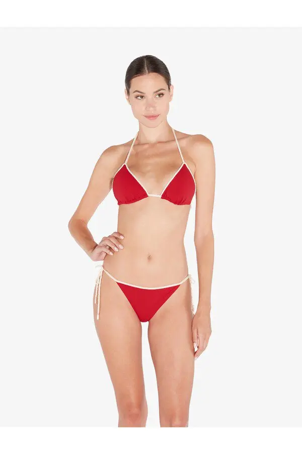 La Perla Monogram Triangle Bikini Top