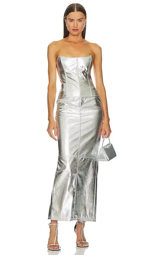 LOVERS AND FRIENDS Monique Faux Leather Corset