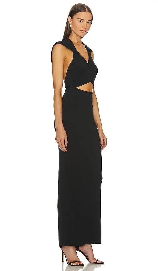 H:Ours Odette Hoodie Maxi Dress In Black - 61% Off | Editorialist