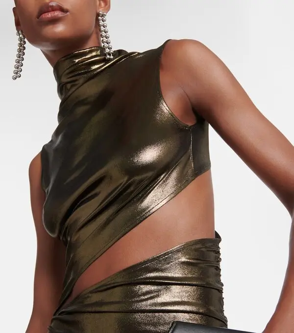Blumarine Cutout Ruched Gown