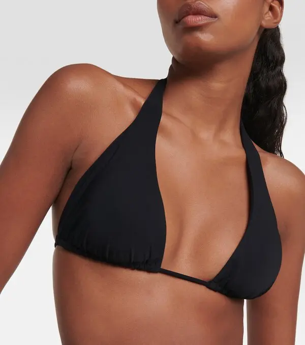 Dolce & Gabbana Halterneck Bikini Top - Black