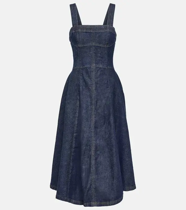 Simkhai Cici Denim Midi Dress