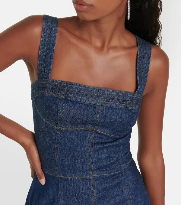 Simkhai Cici Denim Midi Dress