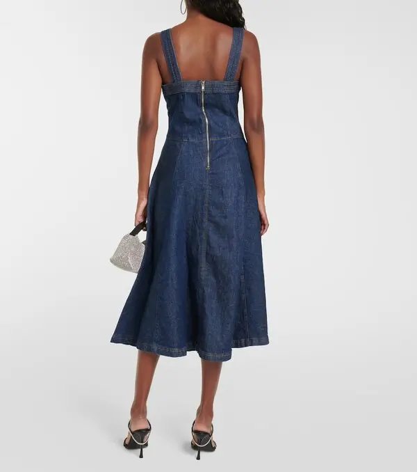 Simkhai Cici Denim Midi Dress