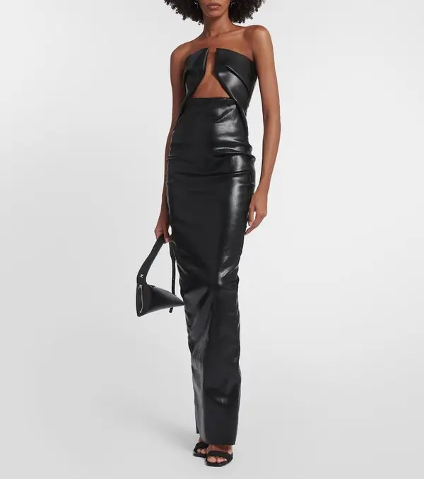 Rick Owens Strapless Gown - Black