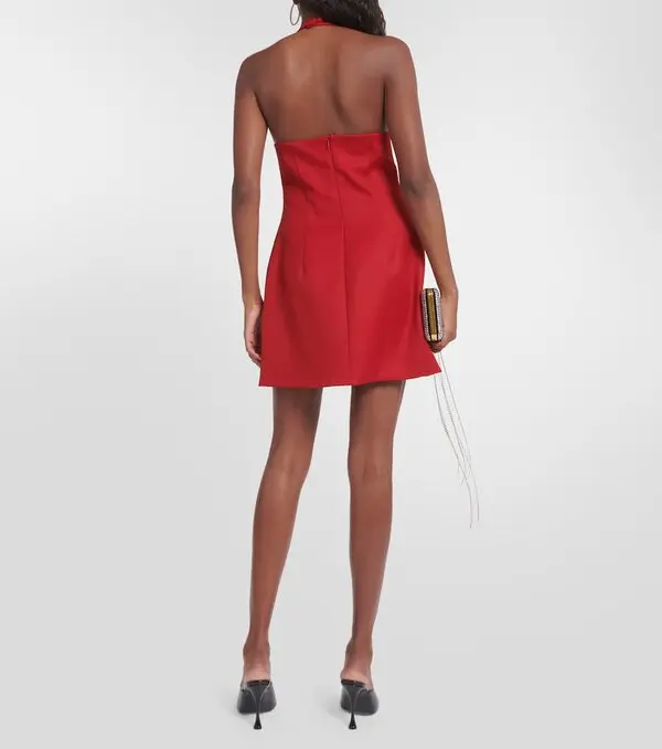 Magda Butrym Halterneck Virgin Wool Minidress
