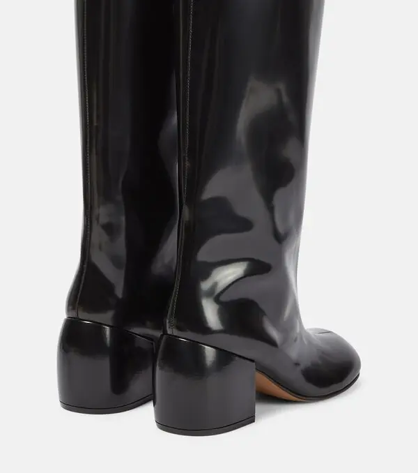 Dries Van Noten Leather Knee-high Boots