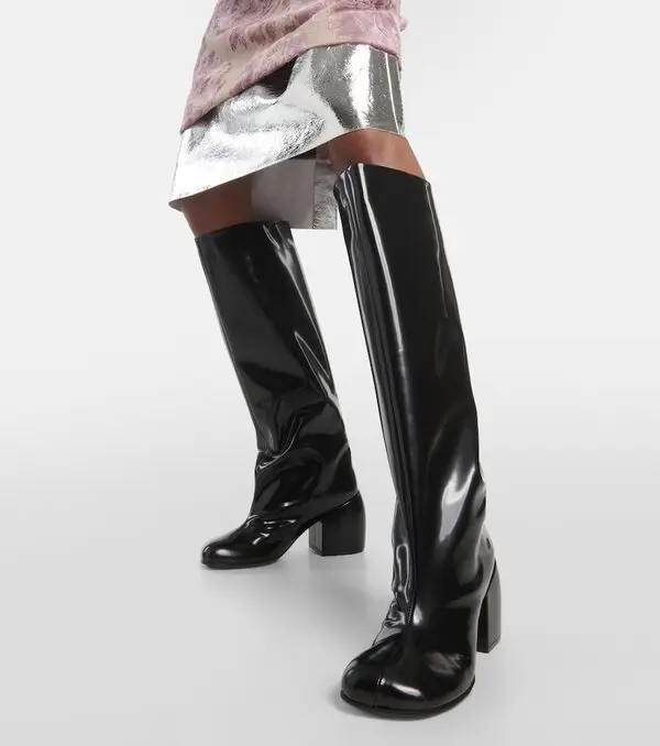 Dries Van Noten Leather Knee-high Boots