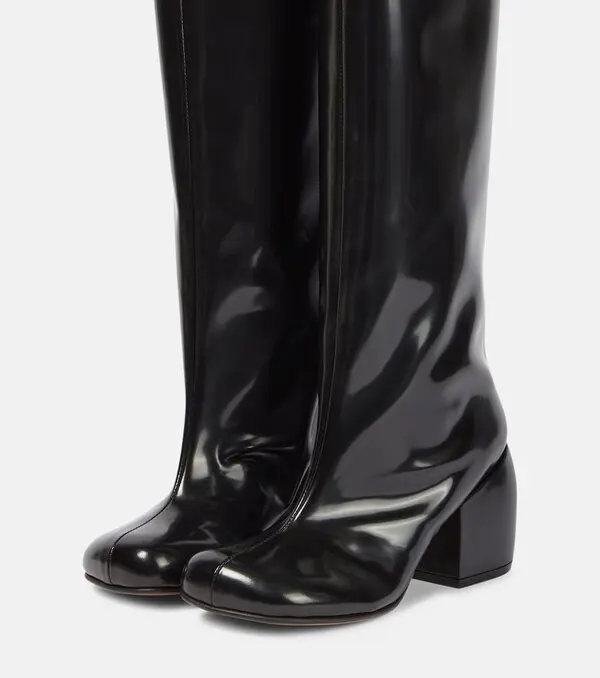 Dries Van Noten Leather Knee-high Boots