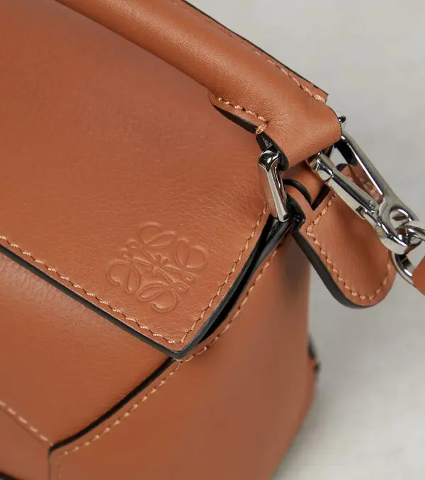 Loewe Puzzle Edge Mini Top-handle Bag - Brown
