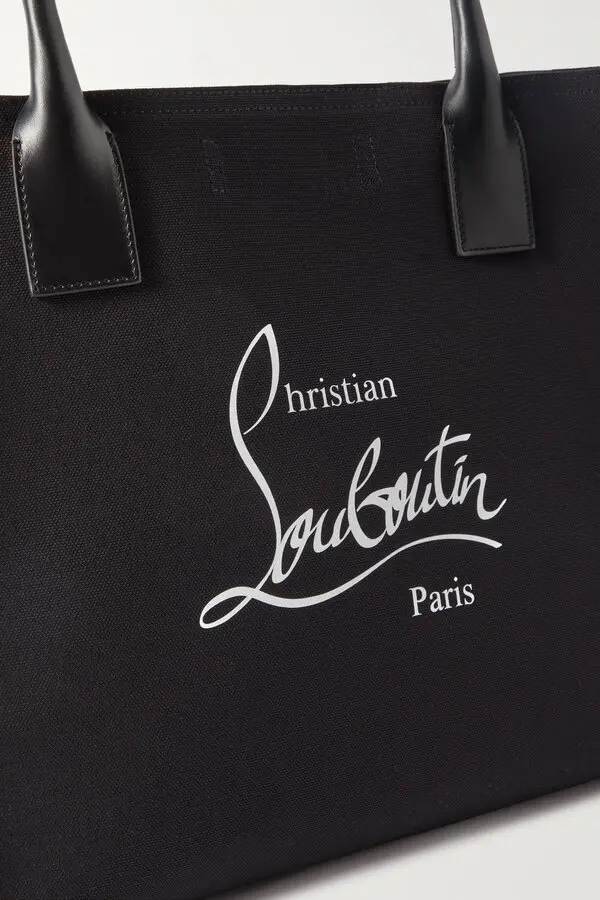 Christian Louboutin Nastroloubi Large Leather-Trimmed Printed 