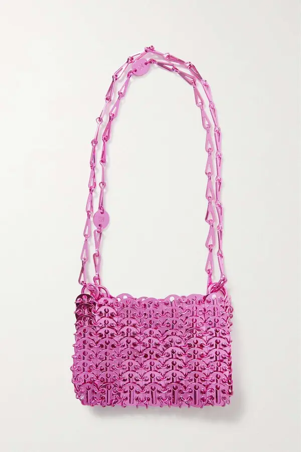 Rabanne 1969 Nano Chainmail Shoulder Bag - Pink