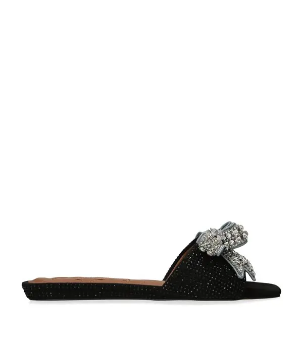 Kurt Geiger Crystal-embellished Bow Sandals