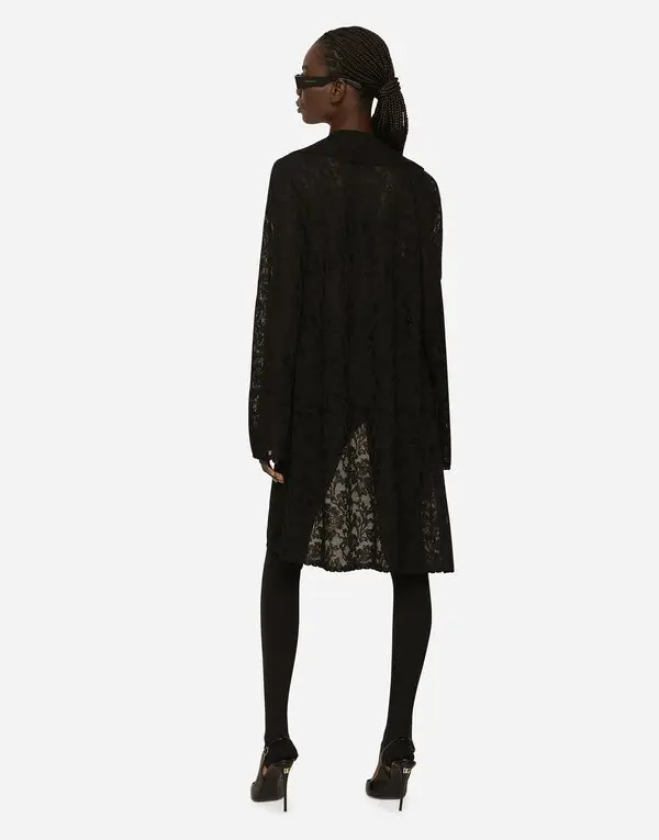 Dolce & Gabbana Lace-stitch Coat