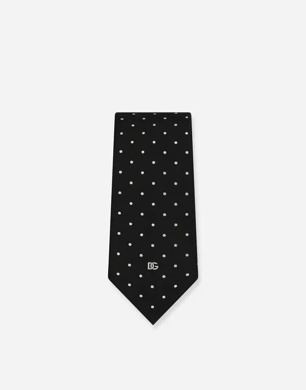 Dolce & Gabbana 8-cm Silk Jacquard Neck Tie With Dg Logo