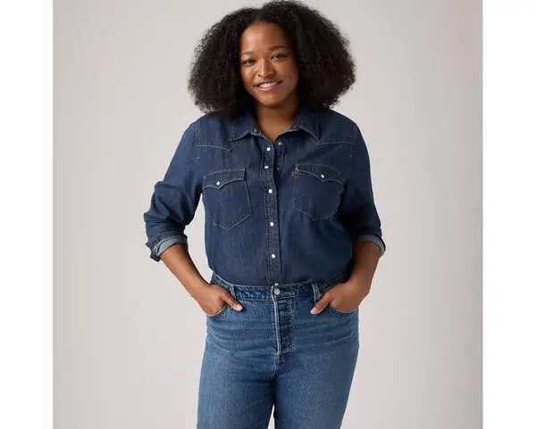 LEVI'S Ultimate Western Shirt Chambray - Smokin' Hot