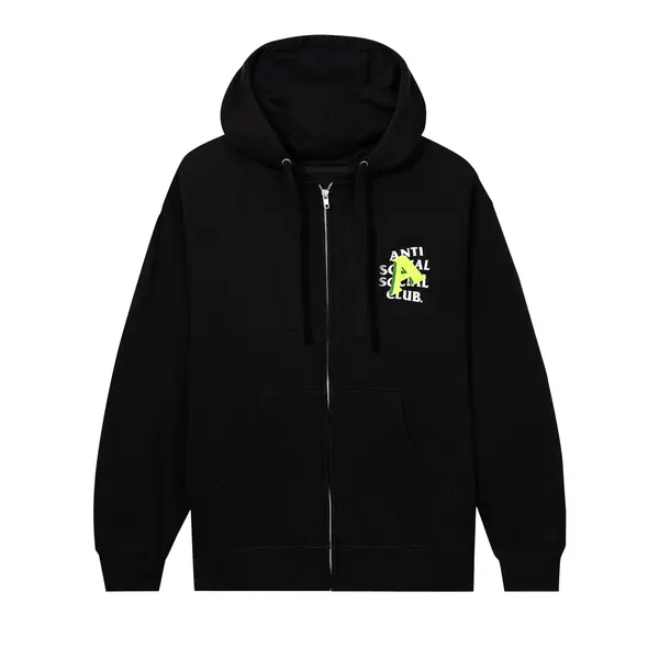 ANTI SOCIAL SOCIAL CLUB A Is For Zip Hoodie - Black