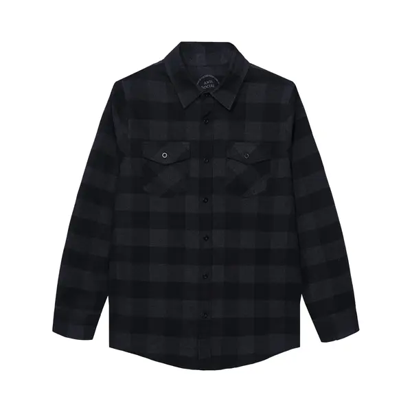 ANTI SOCIAL SOCIAL CLUB Happiest Place On Earth Flannel - Black
