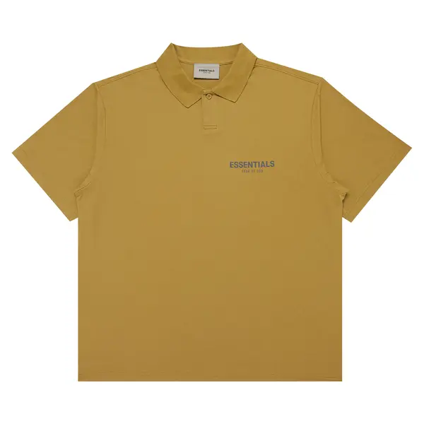 Fear Of God Short-sleeve Polo 'amber - Yellow
