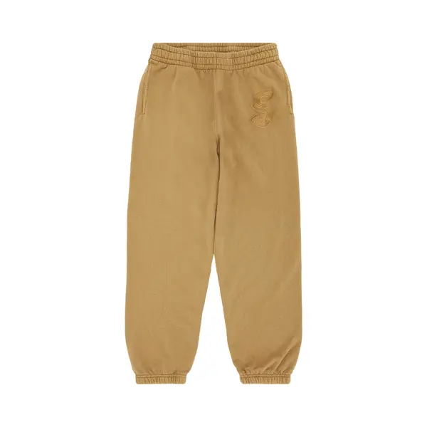 Supreme Overdyed S Logo Sweatpant - Tan