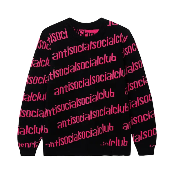 ANTI SOCIAL SOCIAL CLUB In The Loop Knit Crewneck - Black