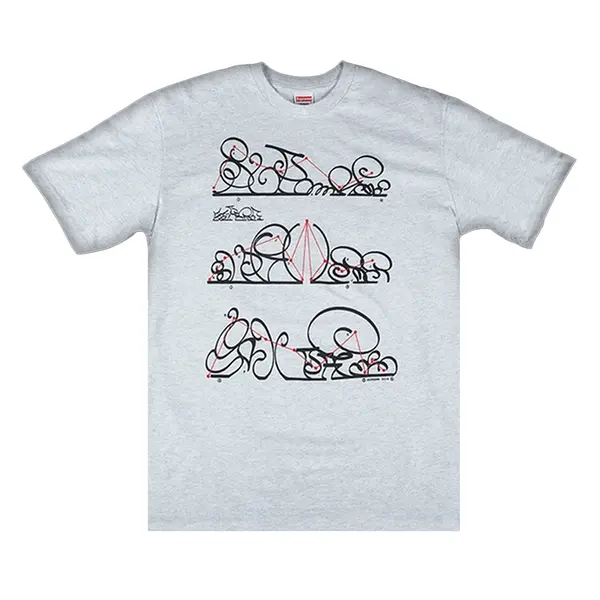 Supreme System Tee 'ash - Grey