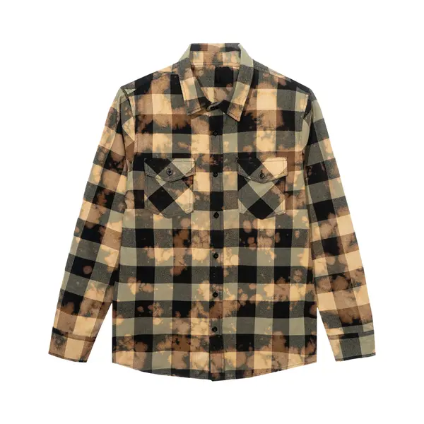 ANTI SOCIAL SOCIAL CLUB Dialtone Tie Dye Flannel - Green