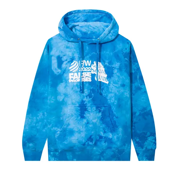 ANTI SOCIAL SOCIAL CLUB False Promises Tie Dye Hoodie - Blue