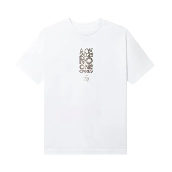 ANTI SOCIAL SOCIAL CLUB No One Cares" Graphic Tee - White