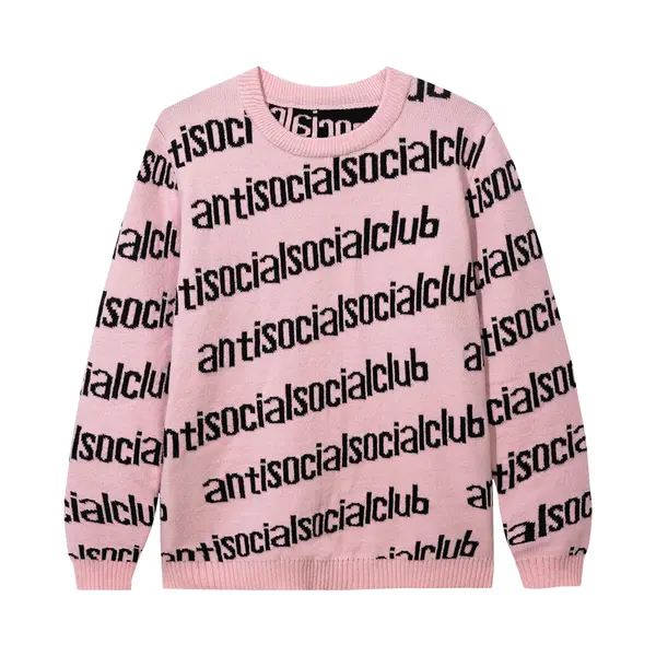 ANTI SOCIAL SOCIAL CLUB In The Loop Knit Crewneck - Pink