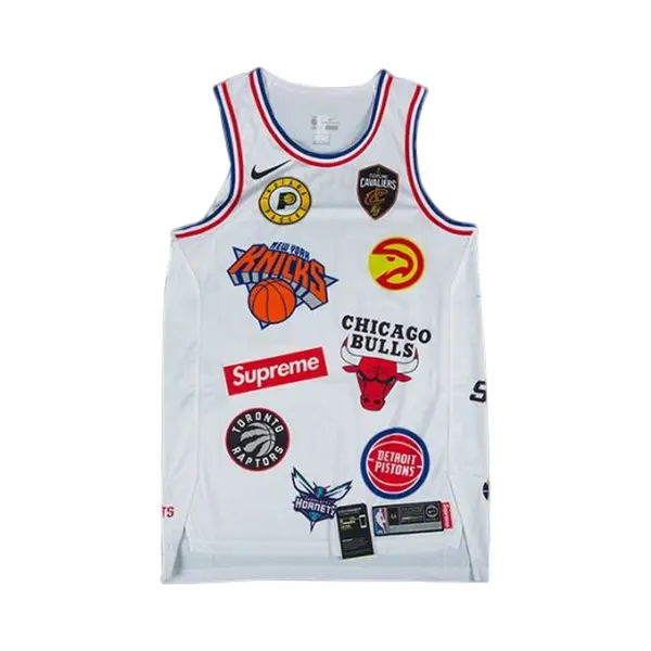 Supreme X Nike X Nba Teams Authentic Jersey - White