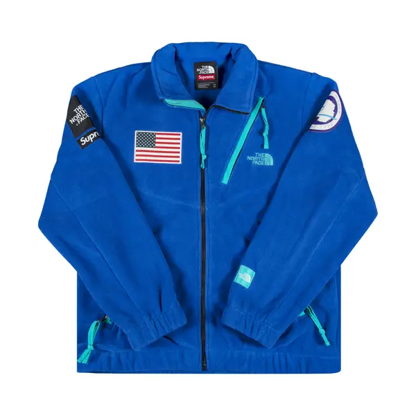 Supreme X The North Face Expedition Fleece Jacket - Blue