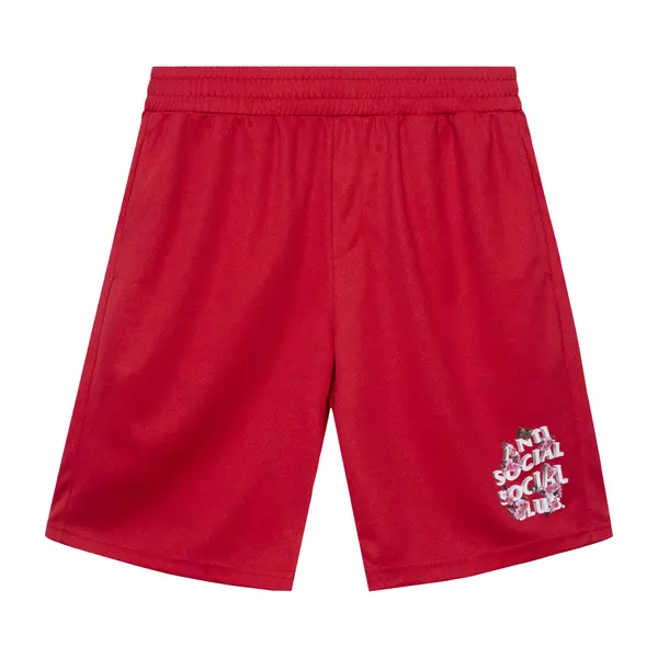 ANTI SOCIAL SOCIAL CLUB Drama Club Mesh Shorts - Red