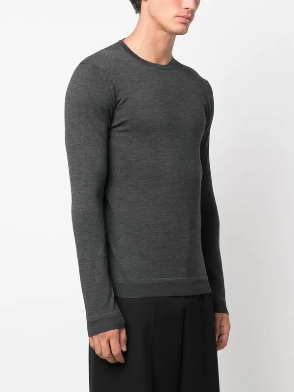 GOES BOTANICAL Crew-neck Merino-wool Jumper - Grey
