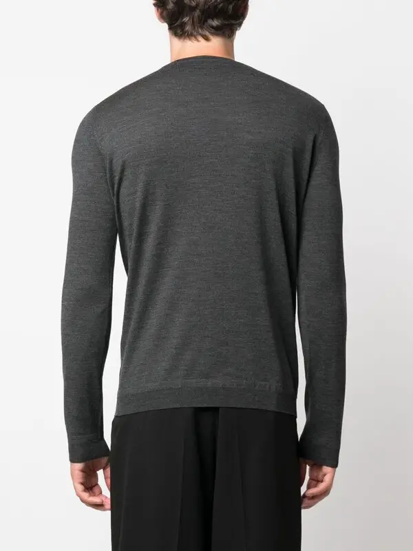GOES BOTANICAL Crew-neck Merino-wool Jumper - Grey