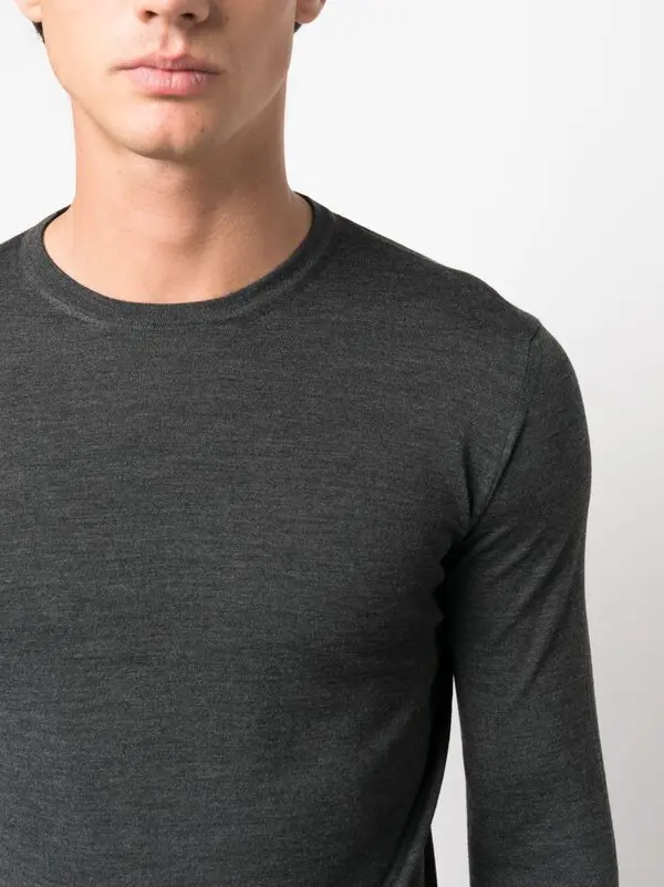 GOES BOTANICAL Crew-neck Merino-wool Jumper - Grey