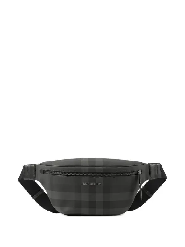 Burberry Cason Checked Belt Bag - Black