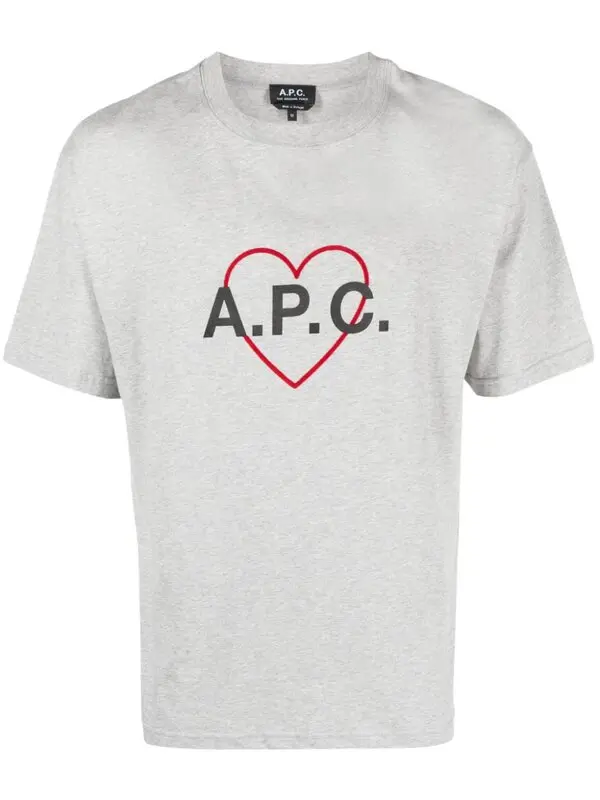 A.p.c. Heart Logo Cotton T-shirt