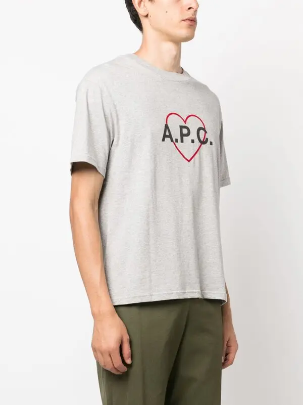 A.p.c. Heart Logo Cotton T-shirt