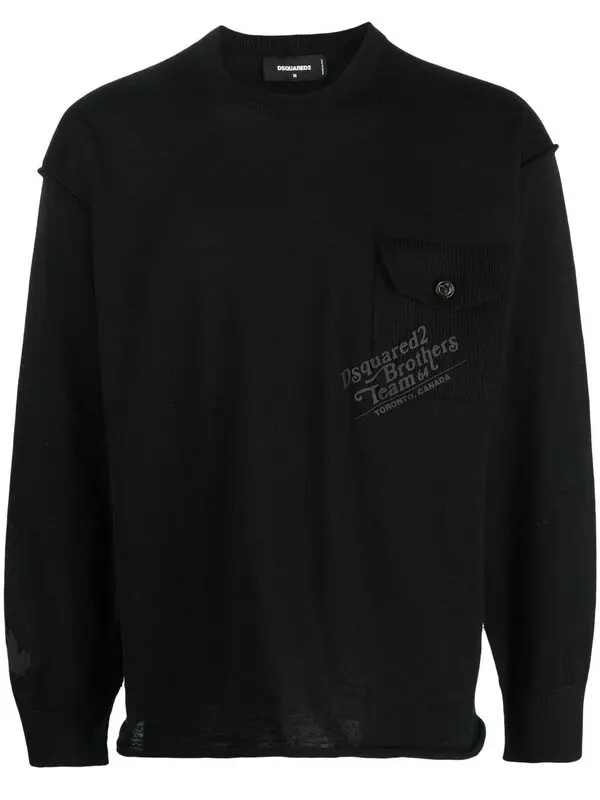 Dsquared2 Ribbed Crew Neck Jumper
