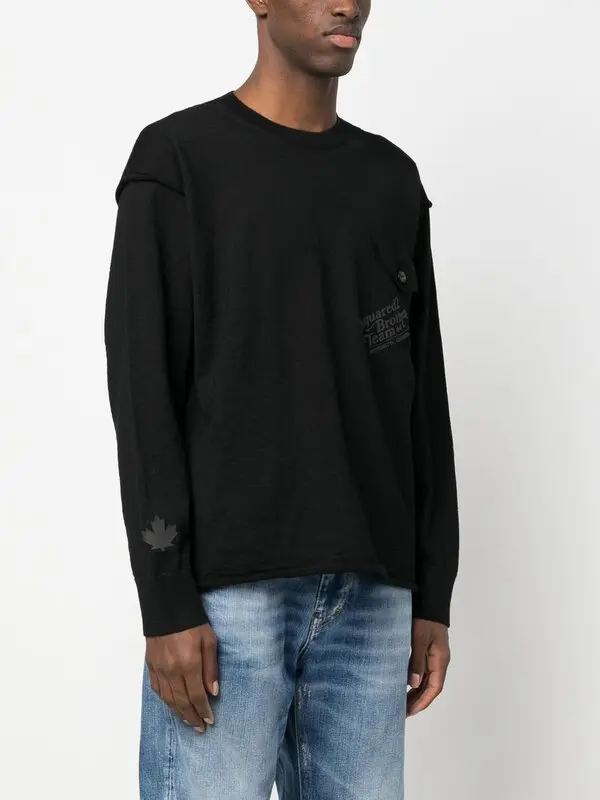 Dsquared2 Ribbed Crew Neck Jumper