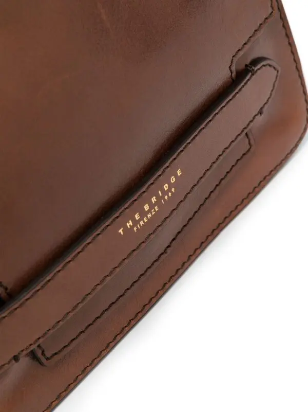 THE BRIDGE Lucrezia Leather Crossbody Bag - Brown
