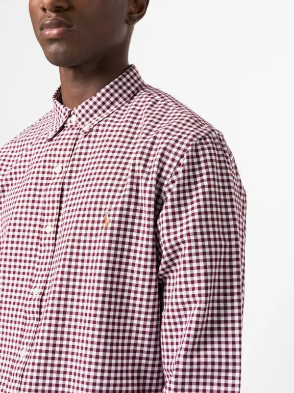 Polo Ralph Lauren Logo-embroidered Check-print Shirt - Red