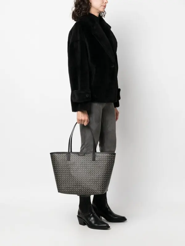 Tory Burch Signature Logo Tote - Black