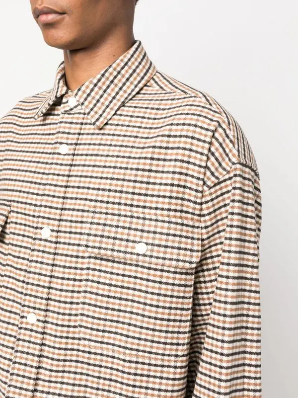 Palm Angels Plaid-checked Button-up Shirt