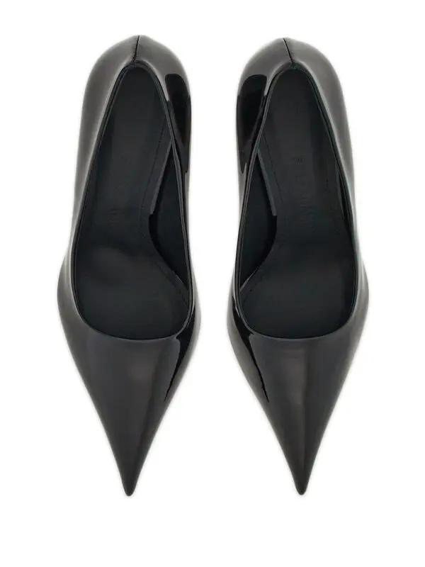 FERRAGAMO 70mm Wedge Heel Leather Pumps