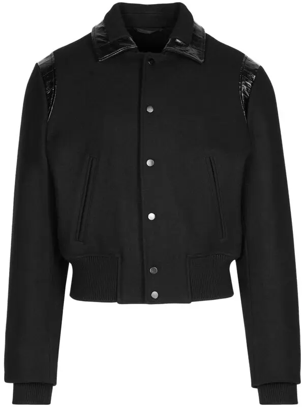 FERRAGAMO Pointed-flat Collar Wool Jacket